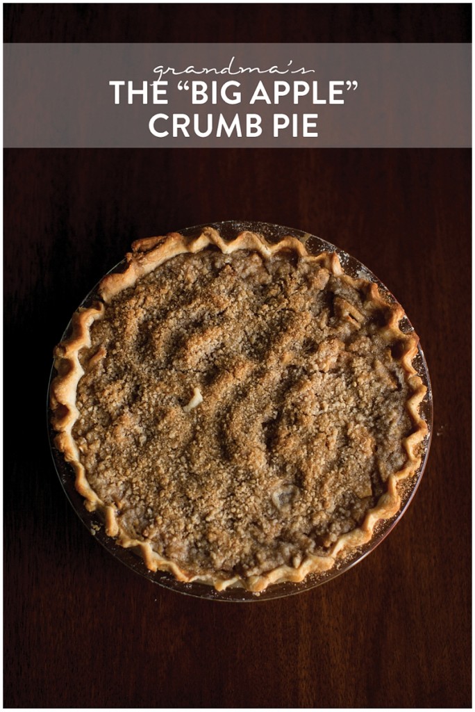 grandma's "the big apple" pie recipe (the best apple crumb pie) - Emily ...