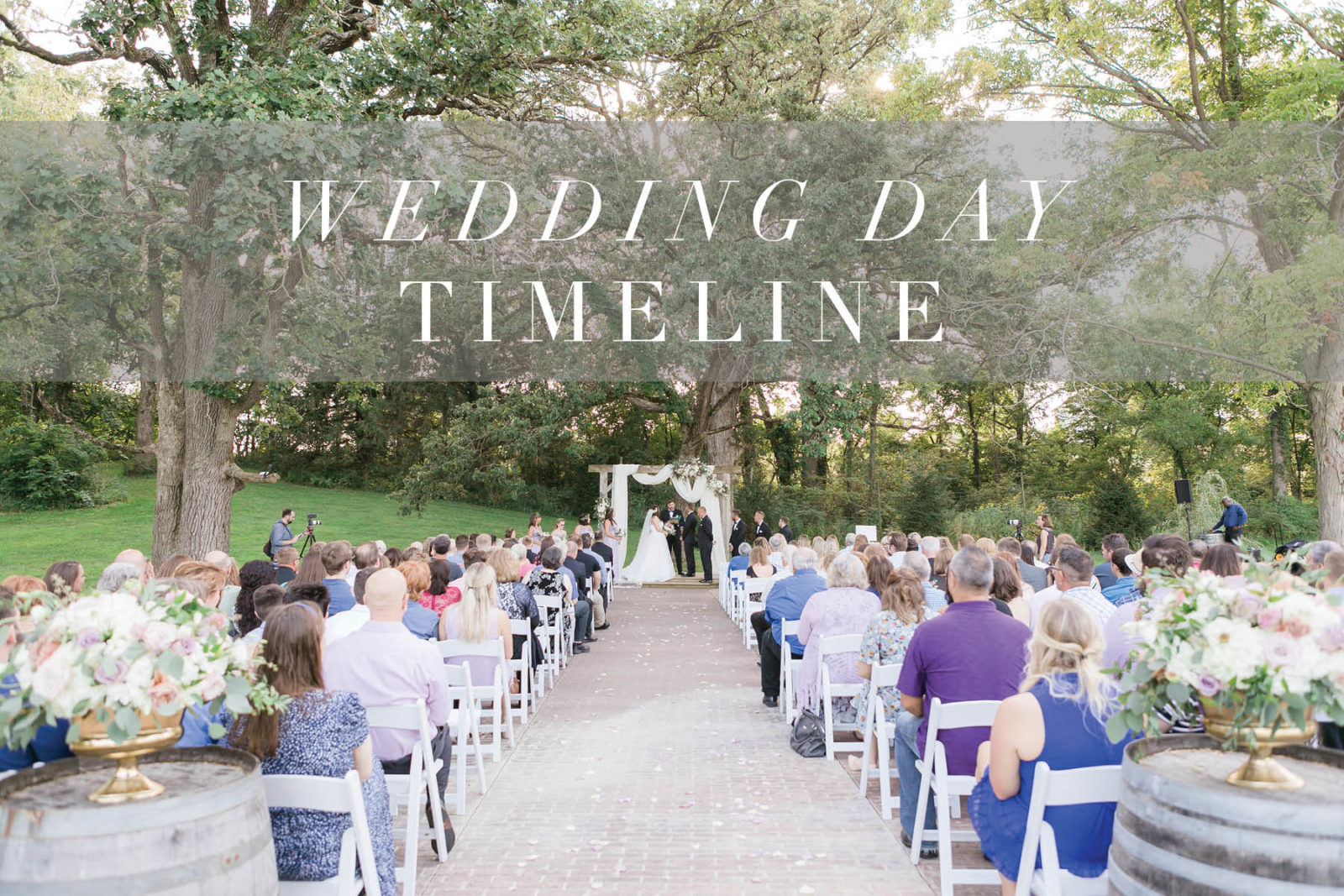 Wedding Day Timeline Header - Emily Crall Blog | Wedding Photographer
