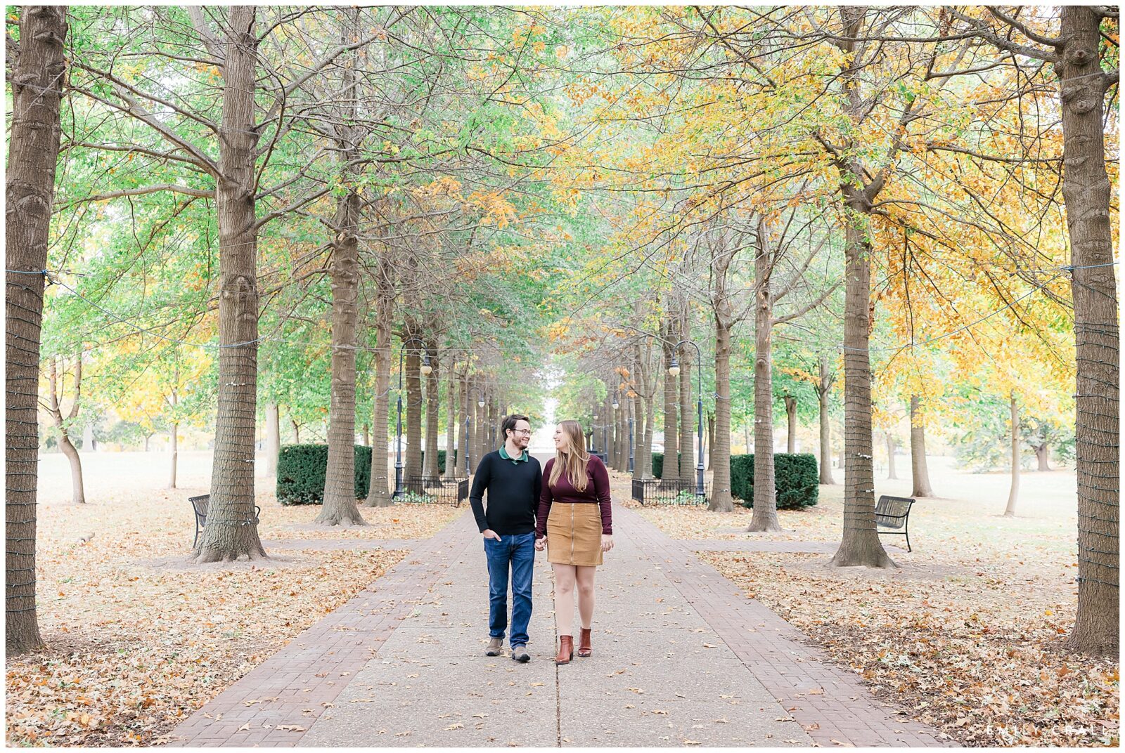 A Vander Veer Botanical Park Fall Engagement Shoot - Maggie & Jordan